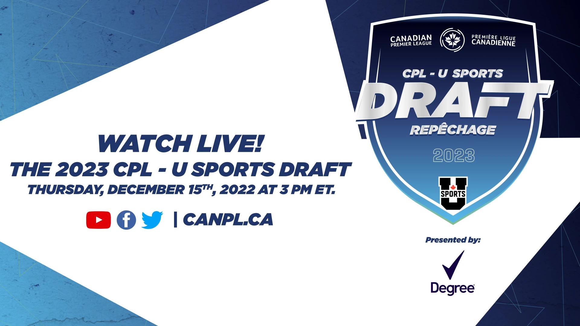 Canadian Premier League announces 2023 CPL-U SPORTS Draft