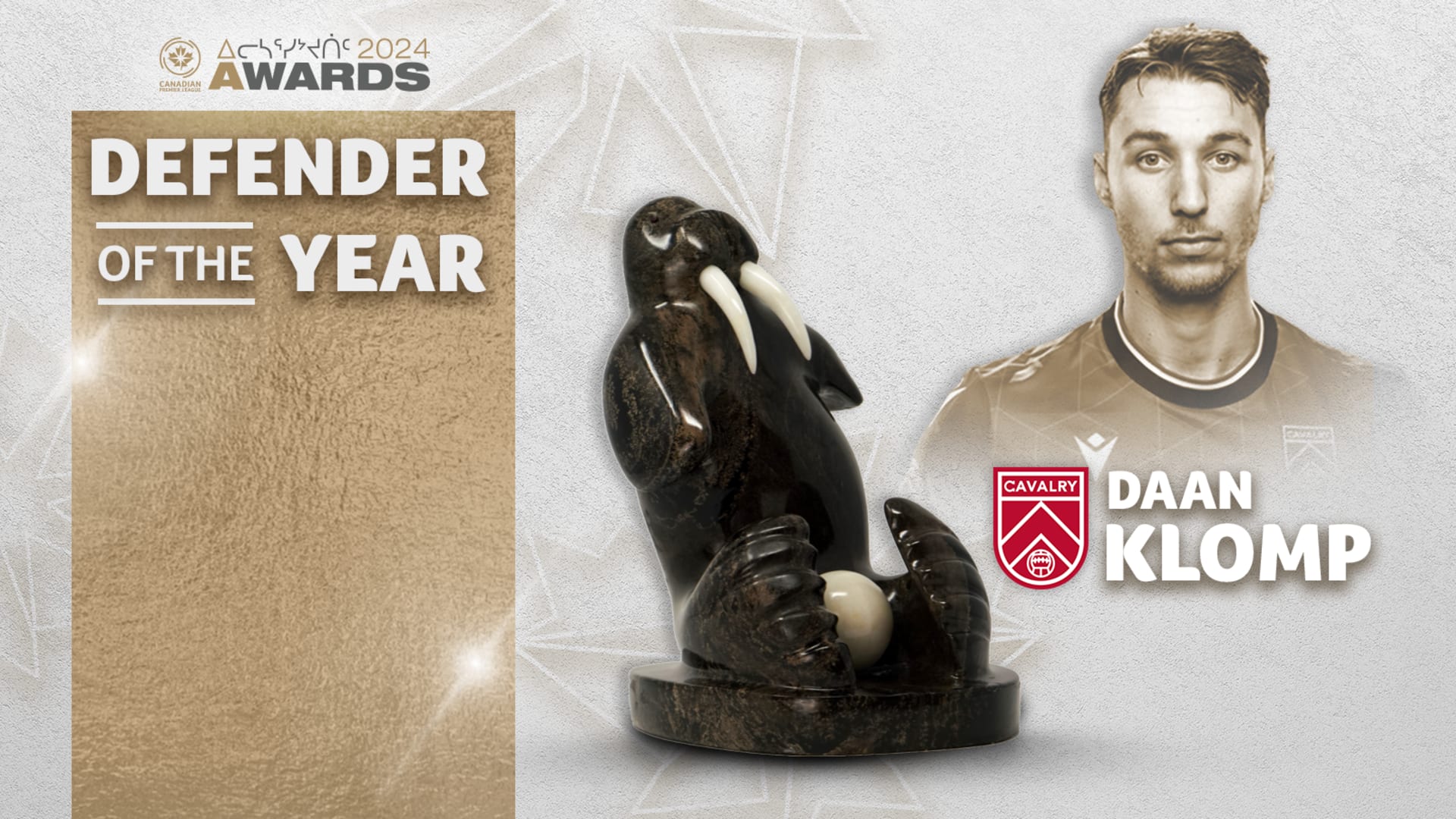 Cavalry FC’s Daan Klomp wins second consecutive CPL Defender of the Year award