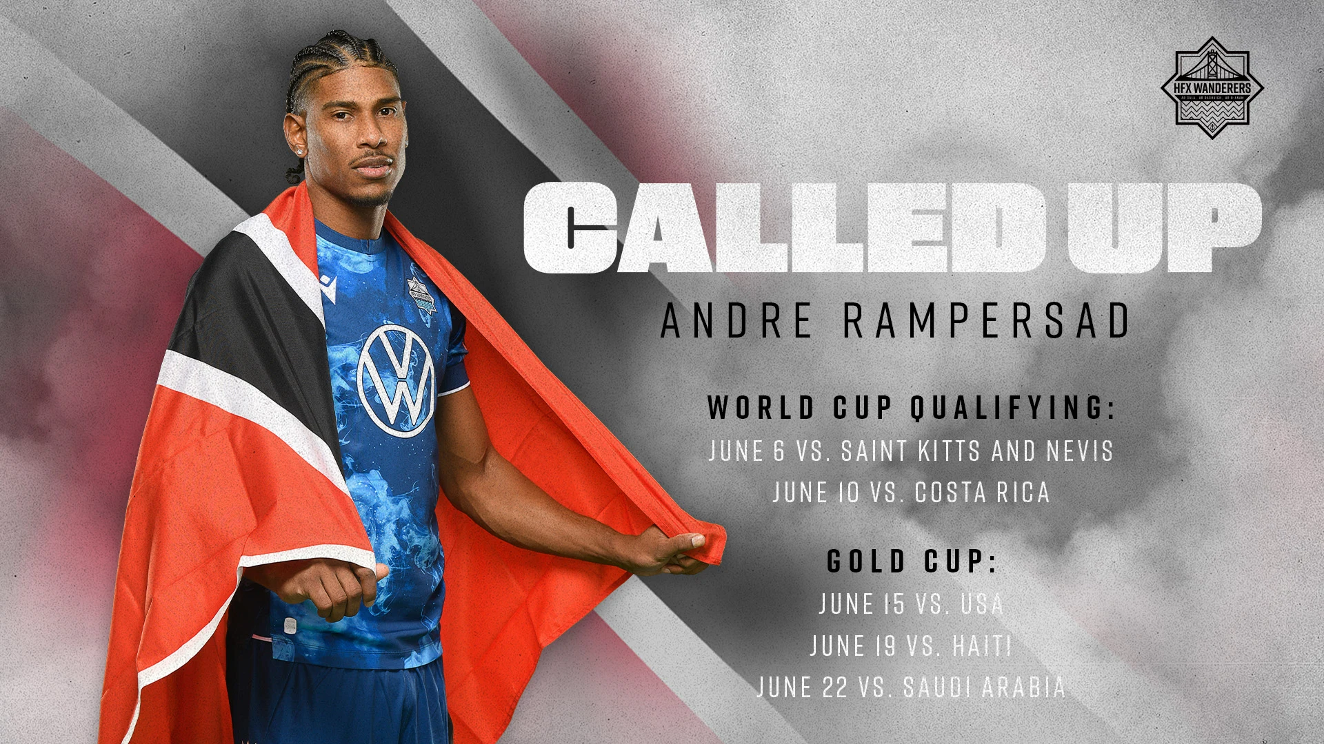 Andre Rampersad called up by Trinidad and Tobago