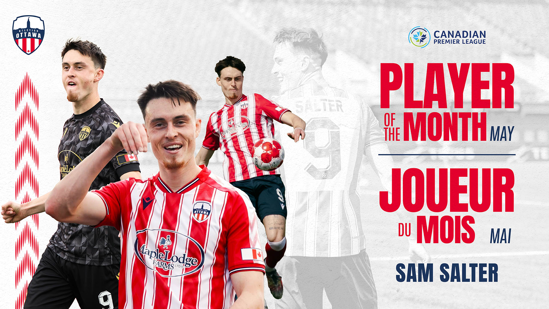 Sam Salter named CPL Player of the Month for May