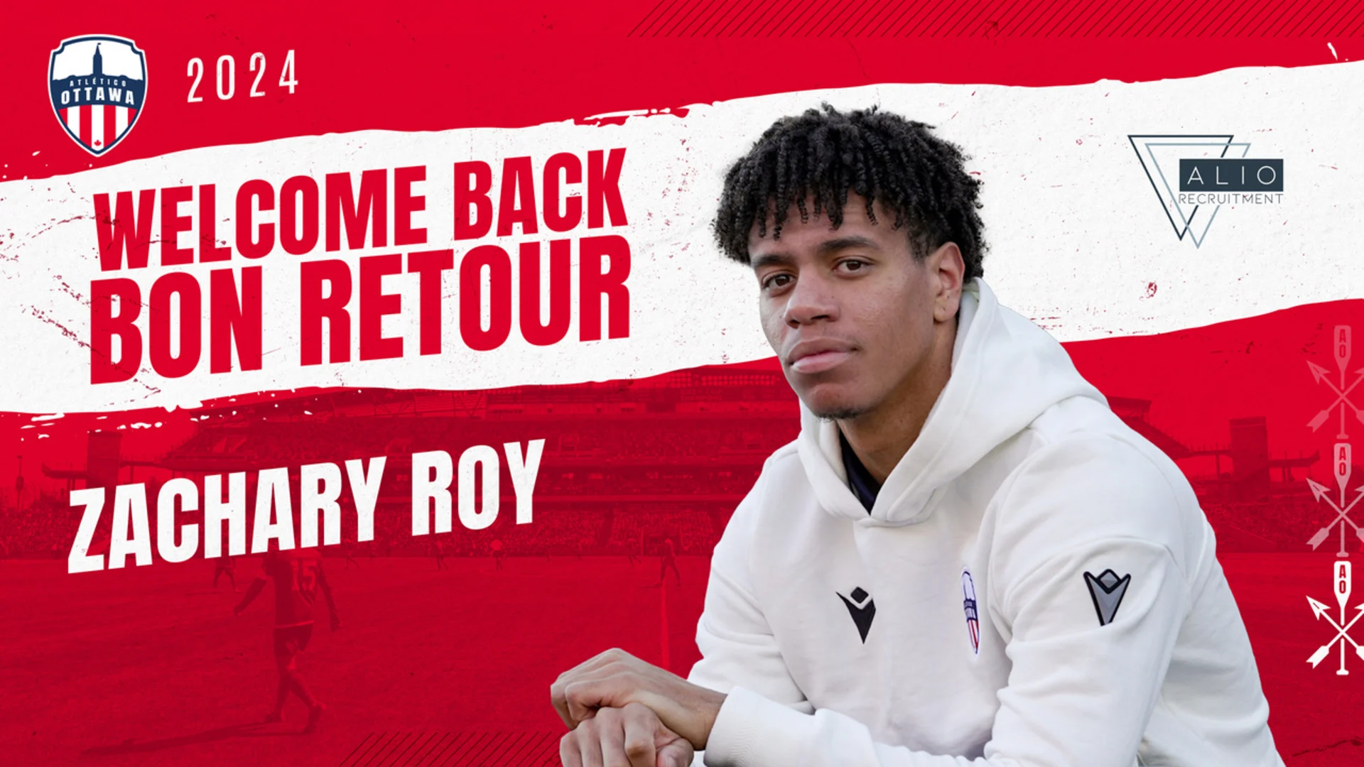 Atlético Ottawa defender Zachary Roy is back for the 2024 Season