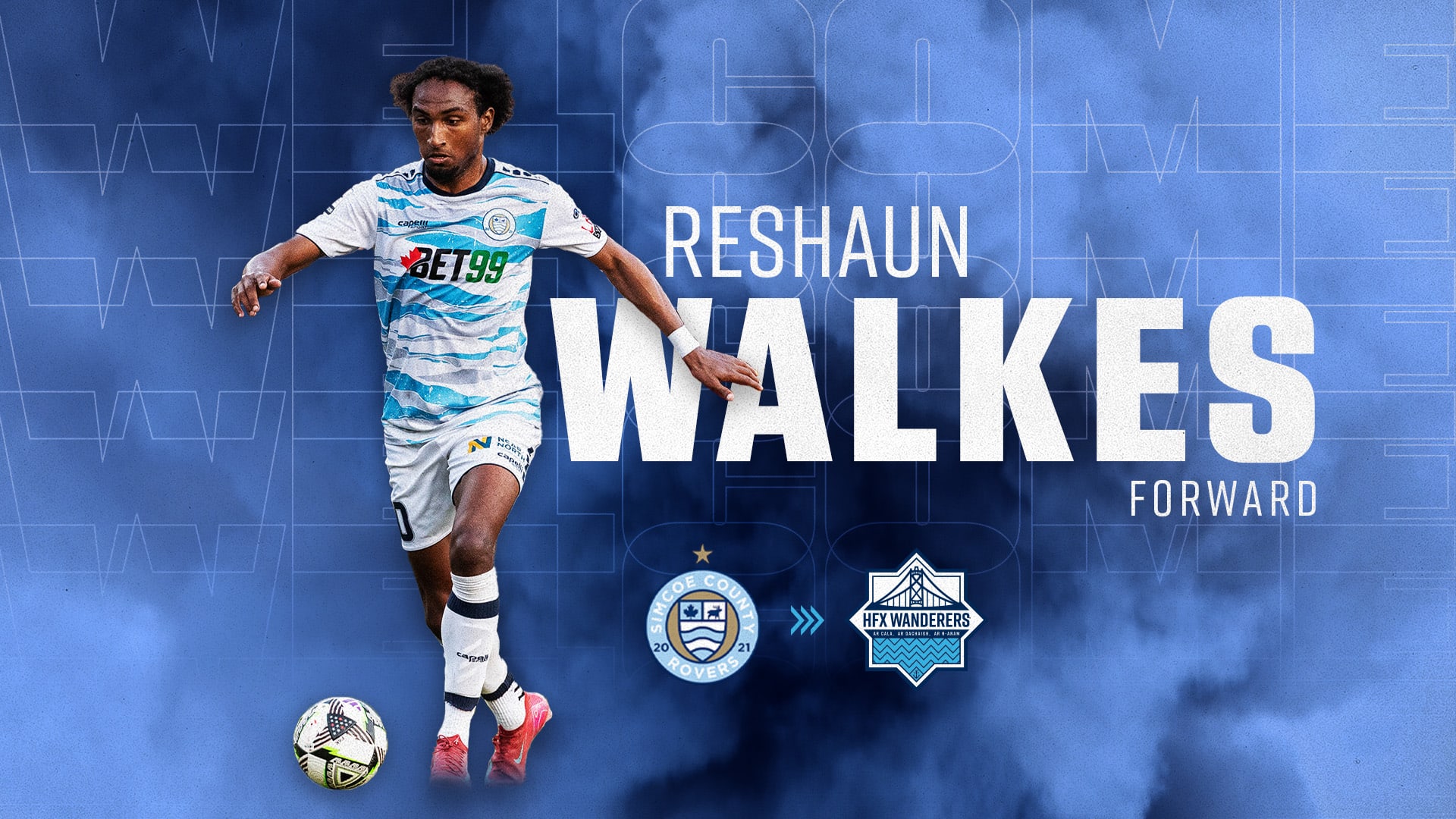 Wanderers sign Canadian forward Reshaun Walkes