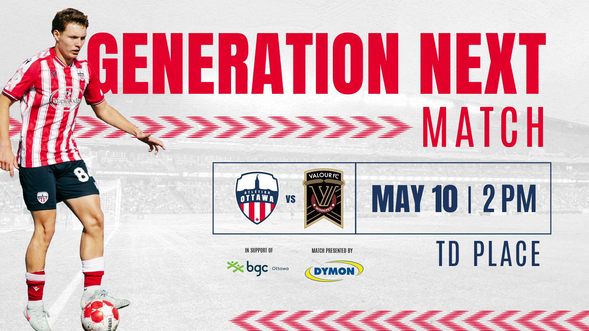 Generation Next Match is May 10 at TD Place